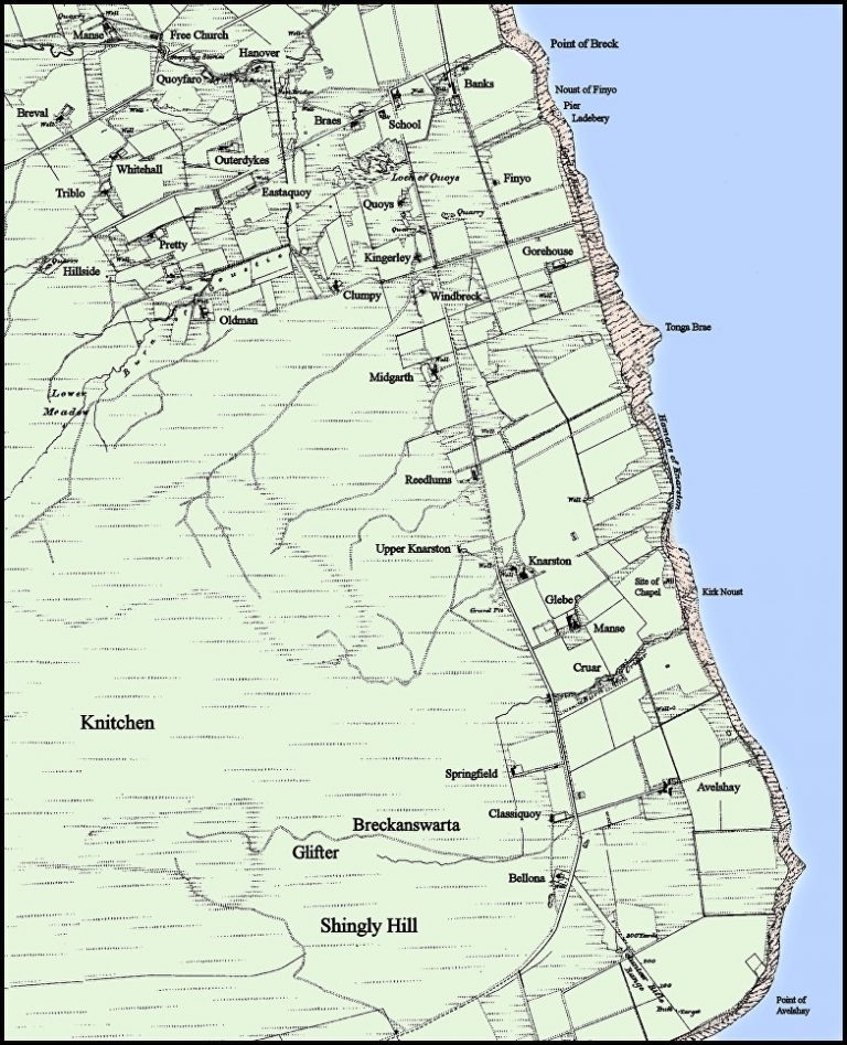 Sourin Map - Rousay Remembered