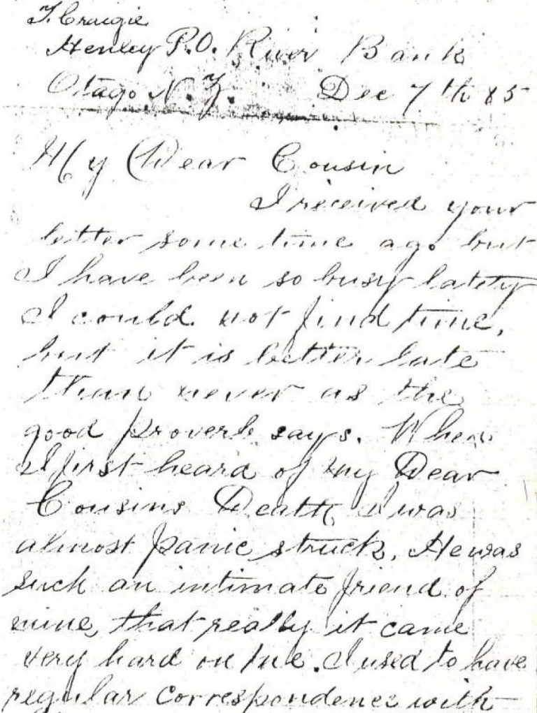 Collection of 19th Century letters - Rousay Remembered