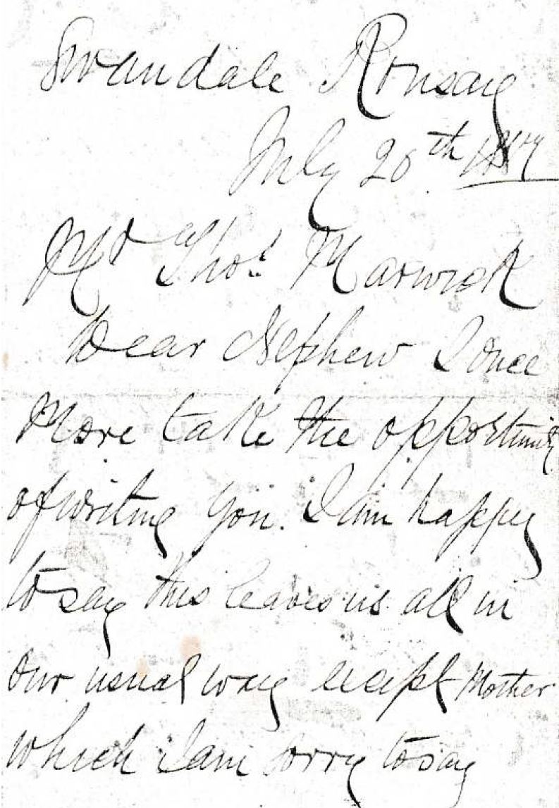 Collection of 19th Century letters - Rousay Remembered