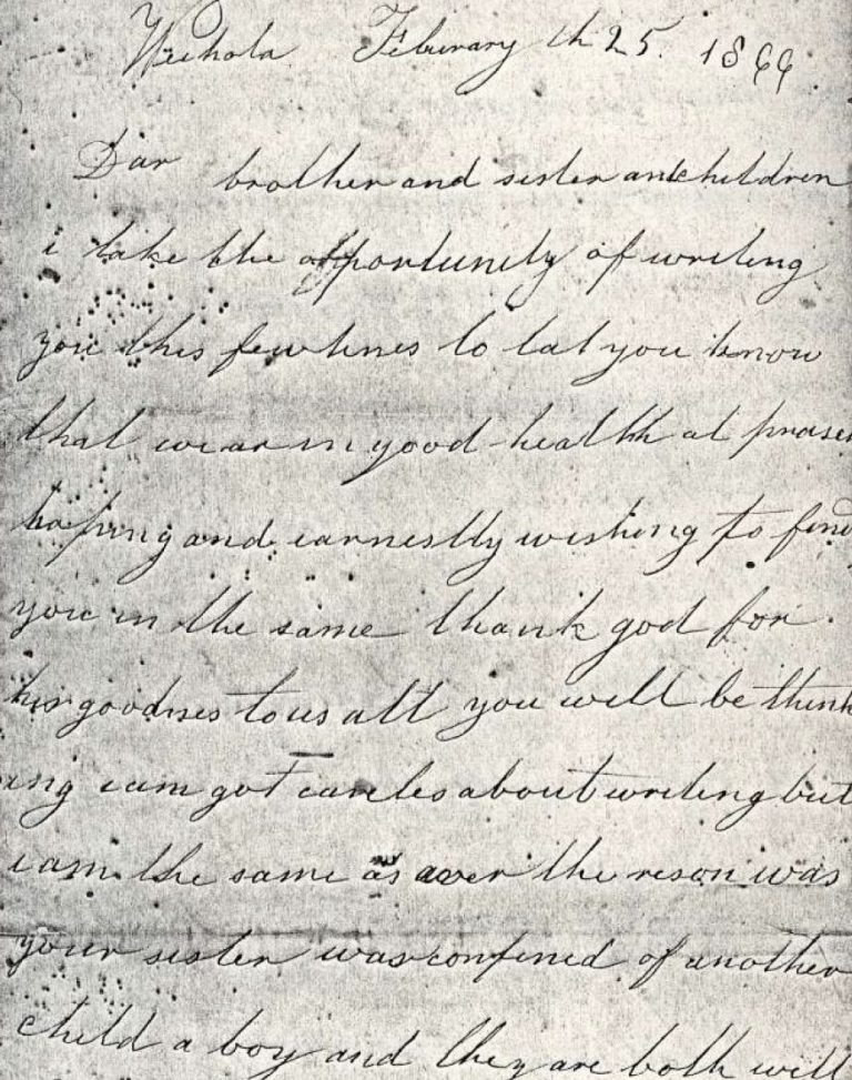 Collection of 19th Century letters - Rousay Remembered